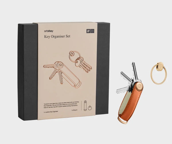 Orbitkey Organiser Gift Set - Leather (Cognac) + Ring v2 – Lumela Coolamon